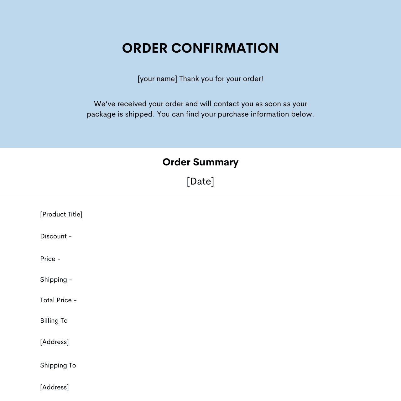 Order via Email - Here's how to write an email to purchase a product?